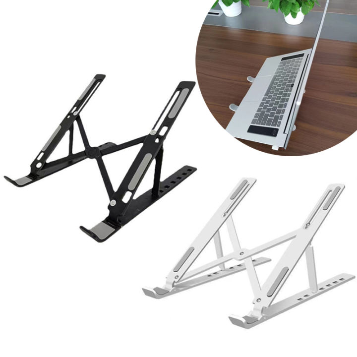 1pcs Foldable Laptop Stand Holder Portable Notebook Support Base Adjustable Riser Cooling ...