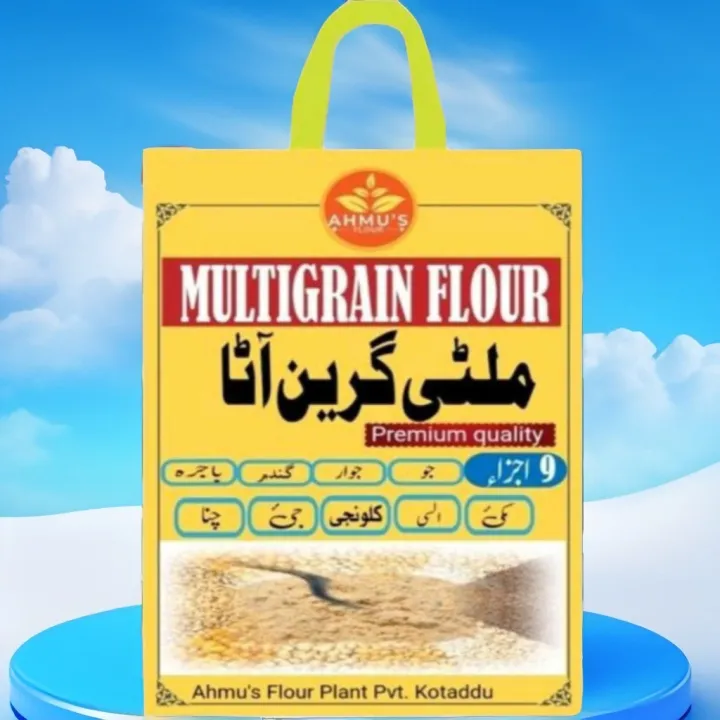 Multi grains flour 2kg packets 9 Ingredients mixed | Daraz.pk