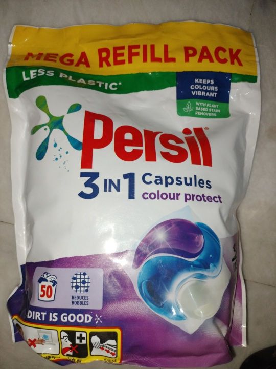Persil capsules 3 in 1 color protect 50 washes 1.35kg | Daraz.pk