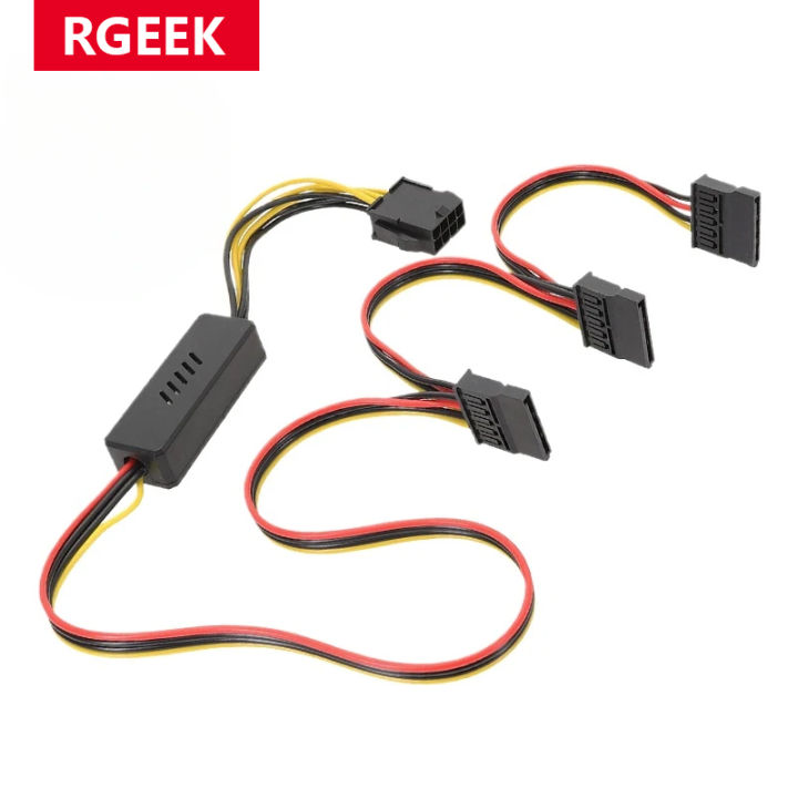 RGEEK Motherboard ATX EPS 8Pin to Hard Drive Cables CPU 8PIN SATA Power ...