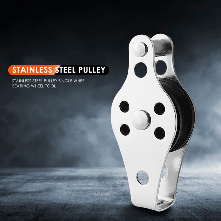 Stainless Steel 316 Pulley Single Wheel Swivel Lifting Blocks Rope ...