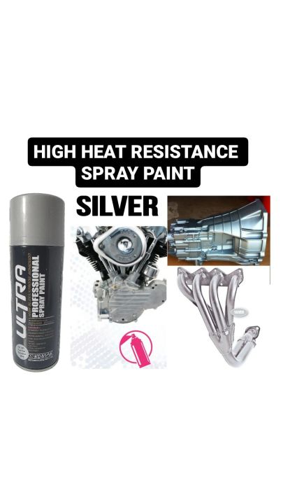 HIGH HEAT RESISTANCE 450ML SPRAY PAINT SILVER COLOR | Daraz.lk