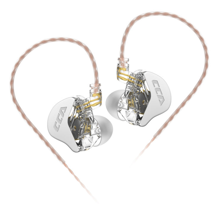 CCA CRA in Ear Earphone, Ultra-Thin Diaphragm Dynamic Driver IEM, Clear ...
