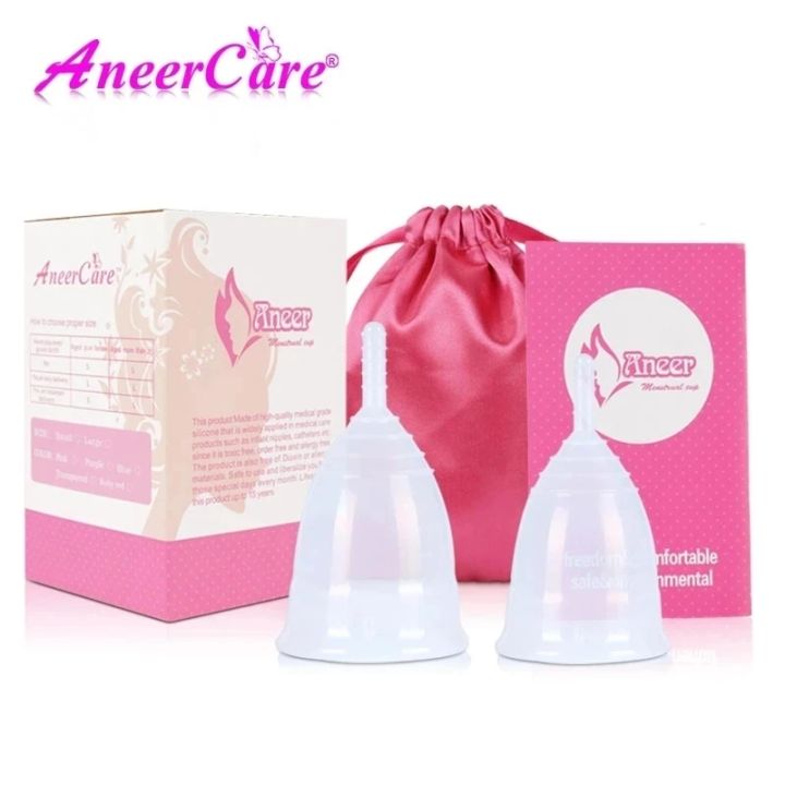 Menstrual Cup Medical Silicone Women's Hygienic Collector Kit Silicon ...