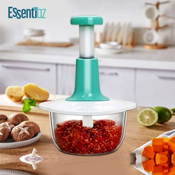 Manual Hand Push Chopper/ Multifunctional Hand Pat Chopper And Mixer ...