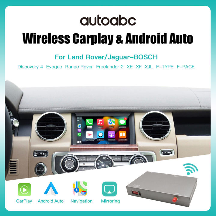 AUTOABC Wireless Carplay Android Auto Fits For Land Rover Jaguar Bosch Discovery4 Evoque ...