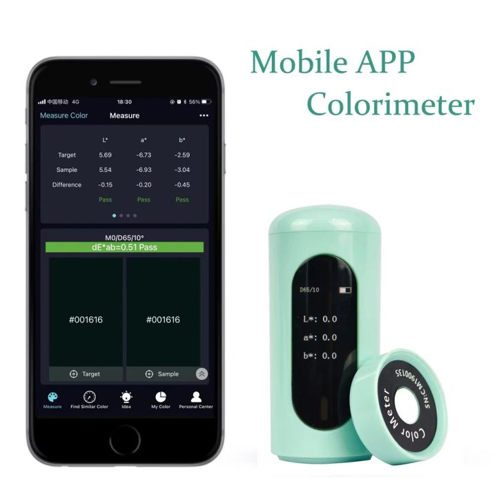 Portable Color Analyzer,Mobile APP Colorimeter,RGB,HBS,etc 38 Indexes ...