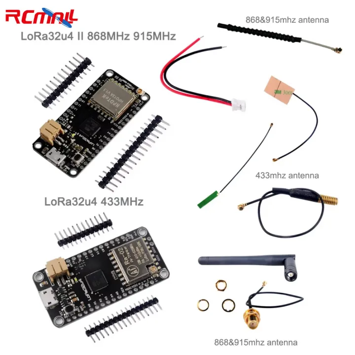 RCmall LoRa32u4 II Lora Module IOT Development Board LiPo SX1276 868MHz ...