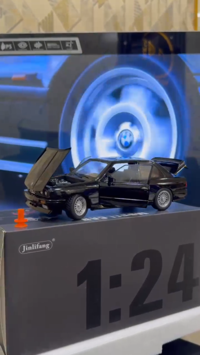 BMW M3 E30 Jinlifang 1:24 Diecast Model Car – Metal Body, Pull Back ...