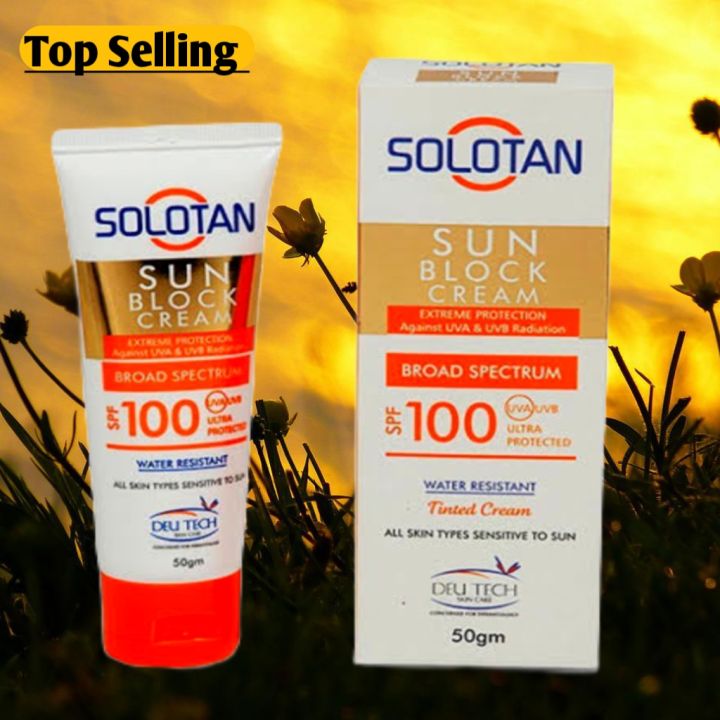 Solotan Sun BLOCK Cream SPF 100 | Daraz.pk