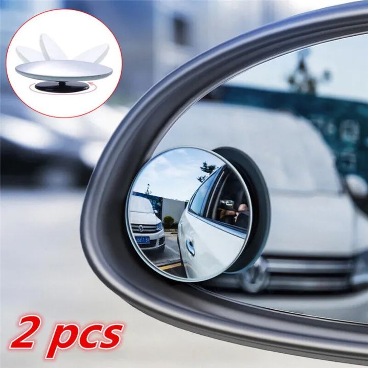 Car Round Mirror frameless Original Glass Rear view Blind spot Mirror ...
