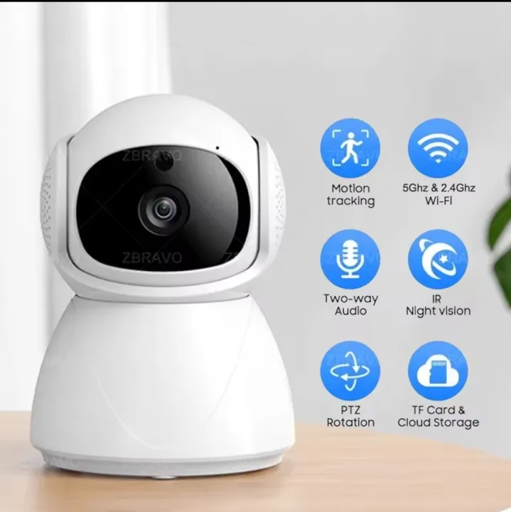 5MP Mini WiFi IP Camera IR Night Vision Security Surveillance Camera ...