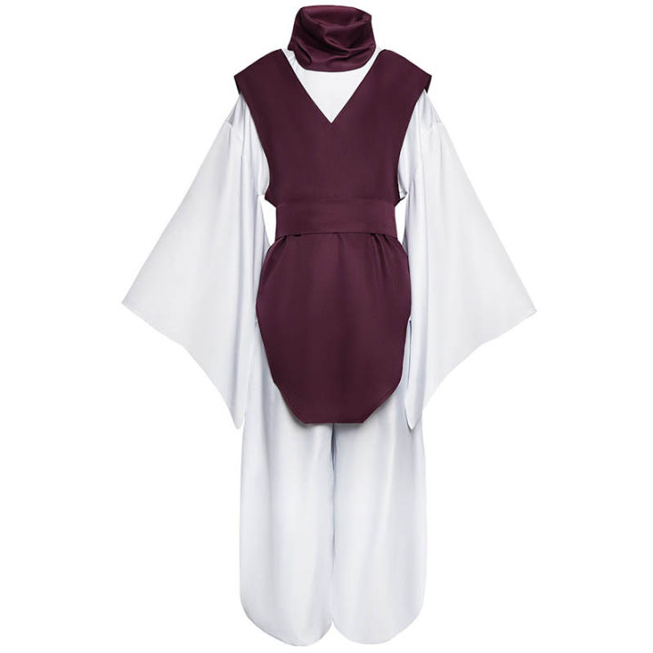Anime Choso Cosplay Costume with Vest Neck Gaiter Belt White Elastic ...