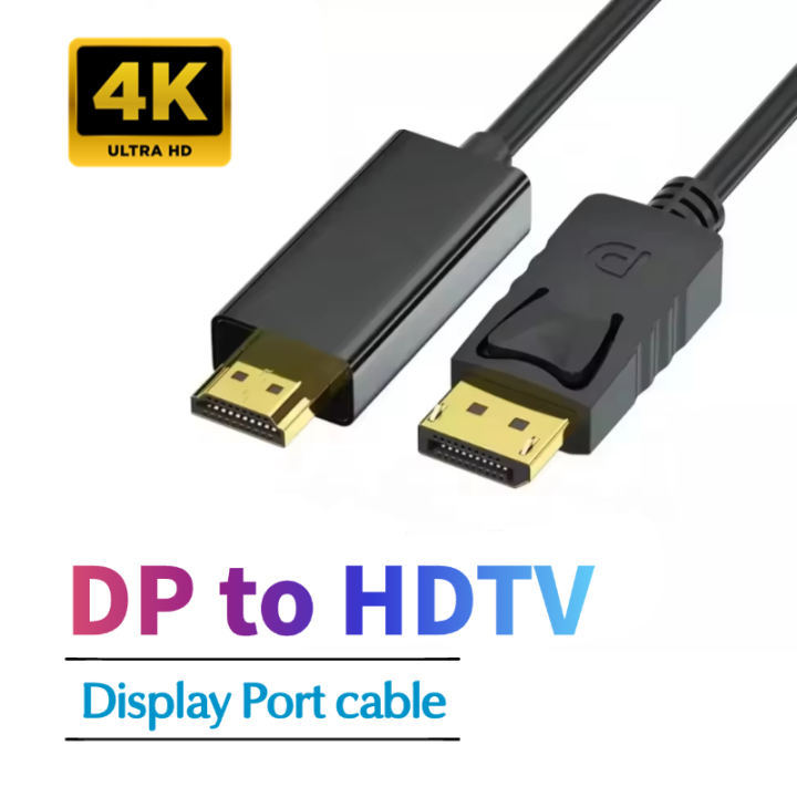 Displayport DP to HDTV Cable 4K 30HZ Full HD Display Port to HD Video ...