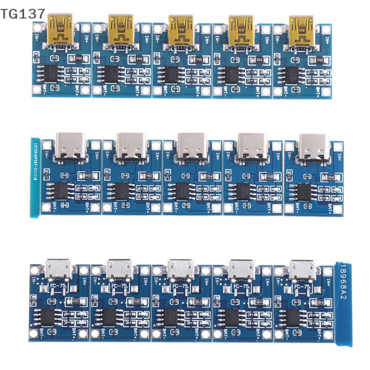 5Pcs 5V 1A TYPE-C Micro USB Lithium Battery Charging Board Charger ...