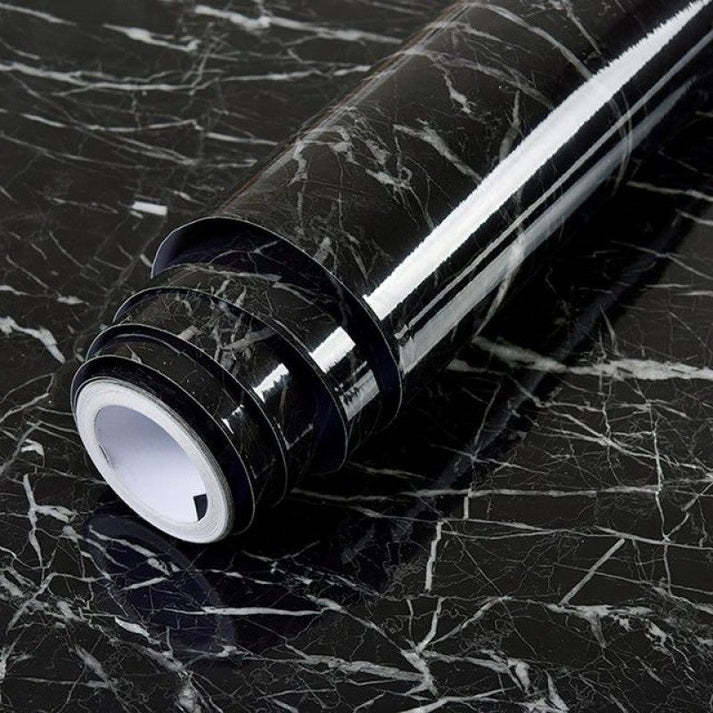 Black Marble Texture Design PVC Waterproof (60 x 200 cm) | Daraz.pk