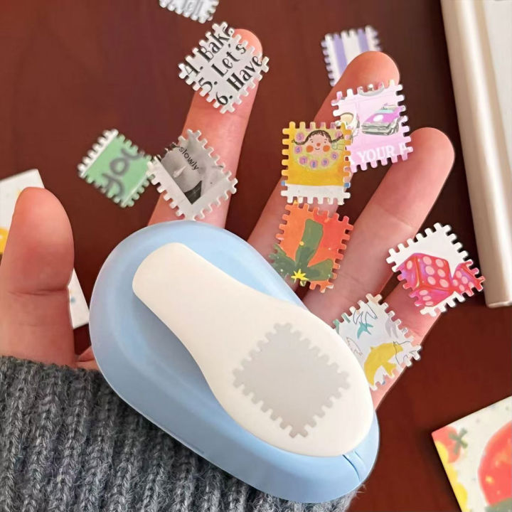 One-piece stamp embossing tool, stamp journal hole punch, creative ...