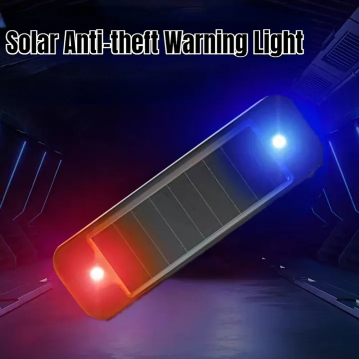 Solar Power Warning Light for Car Motorcycles LED Flashlight Indicator ...