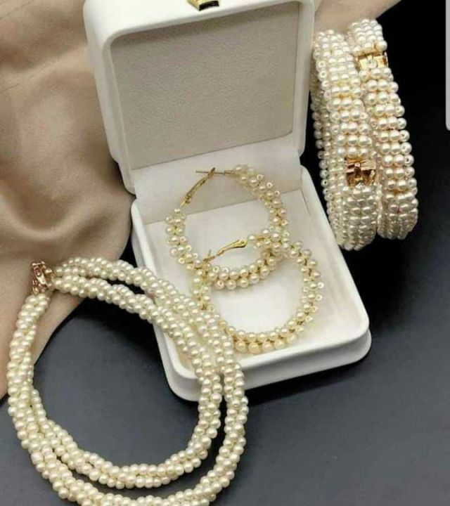 pearl maala set / jewellery set | Daraz.pk