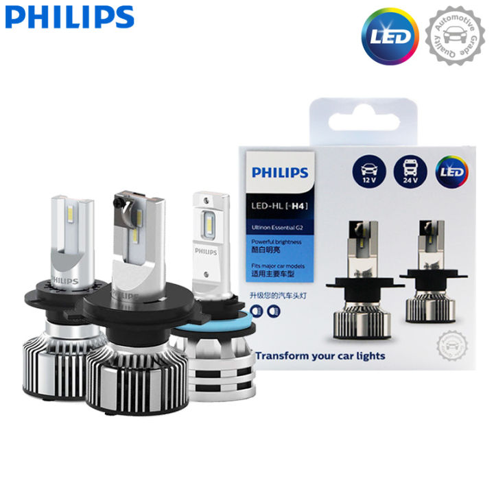 Philips Ultinon Essential G2 LED H1 H4 H7 H8 H11 H16 HB3 HB4 H1R2 9003 ...