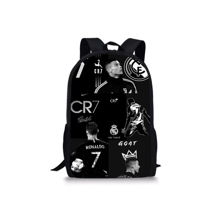Ronaldo Printed School Bag for All Classes – Stylish College ...