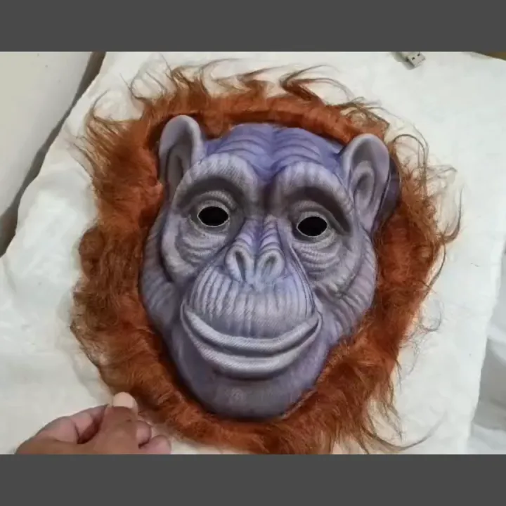 Monkey / Orangutan Creature 3D Face Mask – Animal Costume Mask with ...