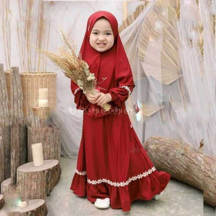 Baby Borka- Dubai Charry georgette Febric - readymade Hijab- Baby borka ...