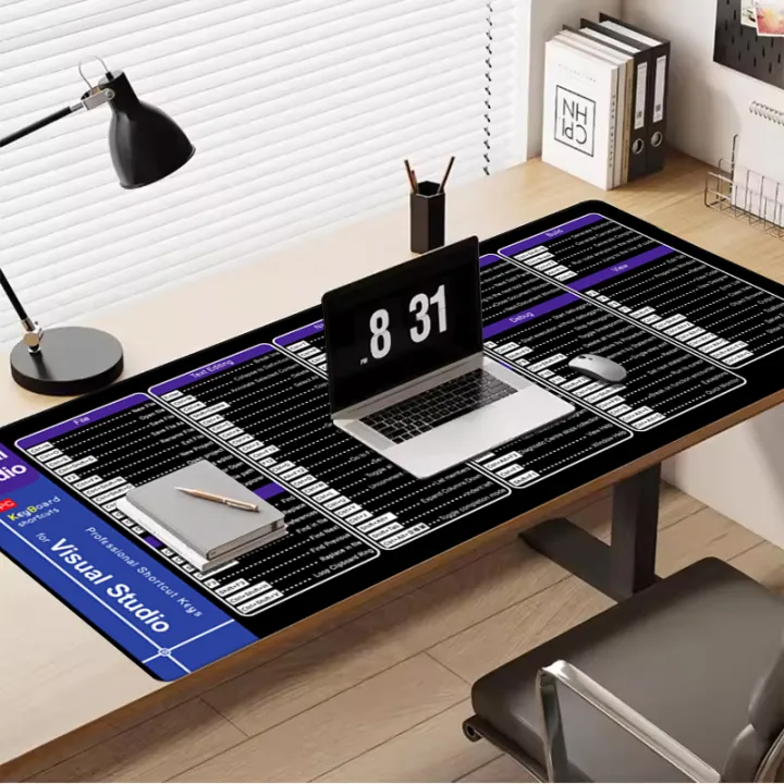 EXCO Programing Leather Mouse Pad for Visual Studio Large Shortcuts ...