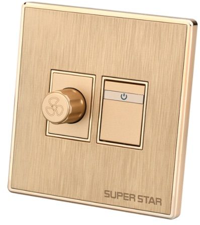 SuperStar Gang Switch Fan Controller With Switch Glamour Series | Daraz ...
