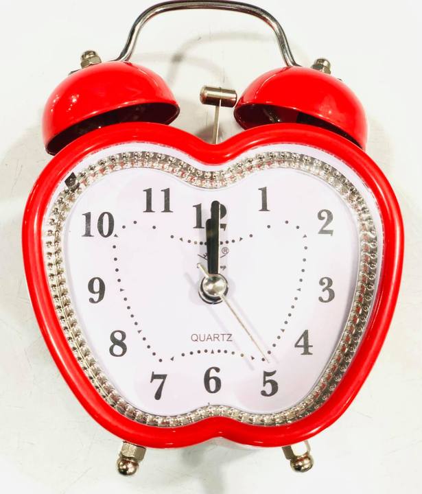 Metal Double Bell Alarm Clock – Classic Desk & Table Clock with Loud ...