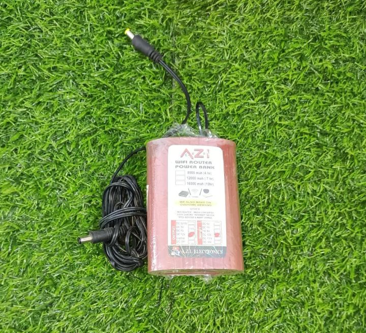WiFi Router UPS Power Bank Dc 12 Volts 1A Thick Pin - 4 Hours ...