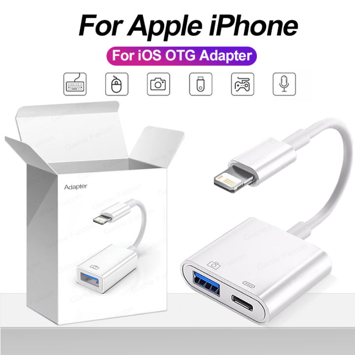 OTG Adapter Lightning To USB 3.0 Adaptador USB Type C For iPhone 14 13 ...
