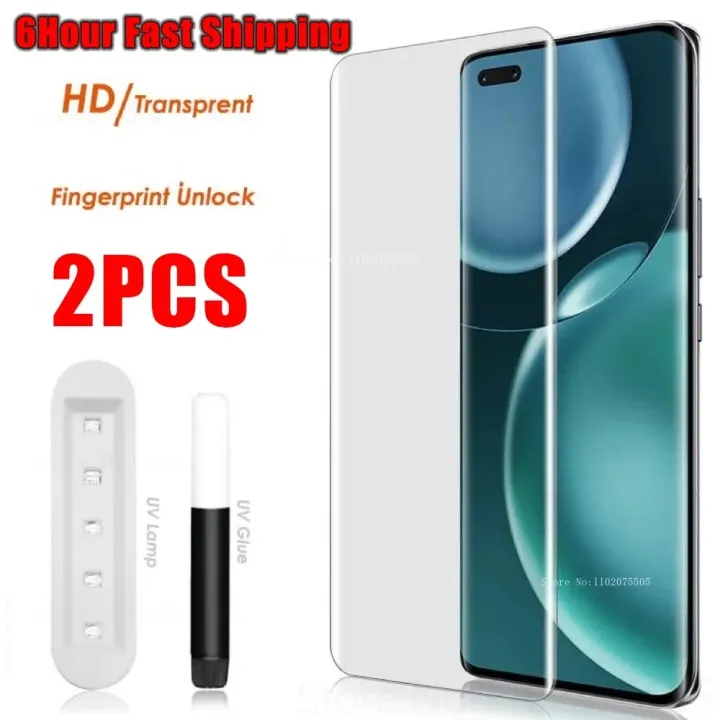 3PCS Full Glue Tempered Glass For Samsung S20 21 FE Note 8 9 10 20 S21 ...