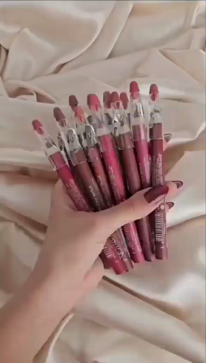 Pack of 12 Flormar Waterproof Lip Liner – Creamy Smooth, Long Lasting ...