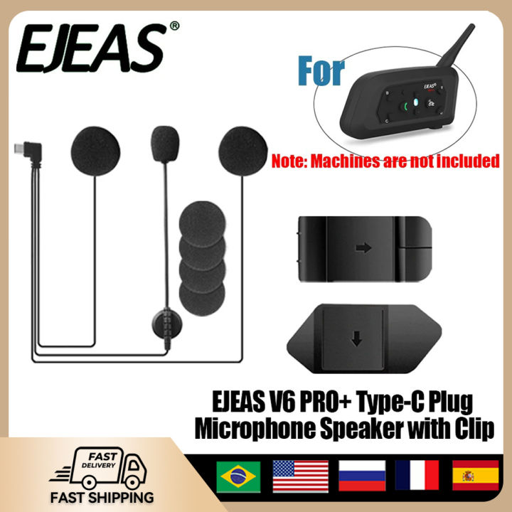 EJEAS V6 PRO+ Motorcycle Intercom Interphone Vnetphone Intercom ...