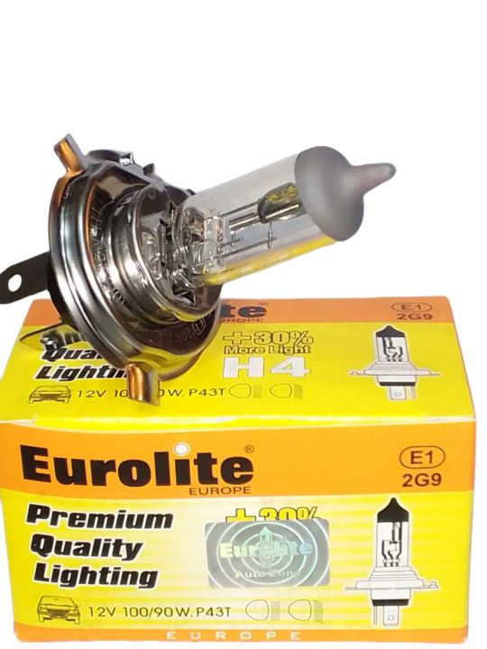 Genuine Eurolight H4 Headlight Bulb-12V 100/90W | Daraz.pk
