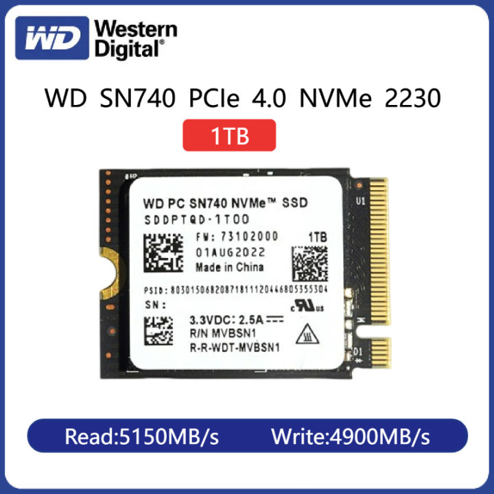 Western Digital WD NEW SN740 1TB 2TB Internal Solid State Drive M.2 ...