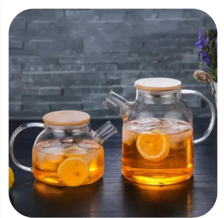 *Heat Resistant Glass Teapot (800ml /-) (1000ml /-) (1500ml /-)* (Box ...