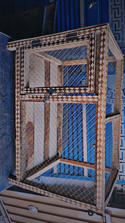 small size wood cage have wood and Nail's (gali) Size HIGHT 1ft, Length ...