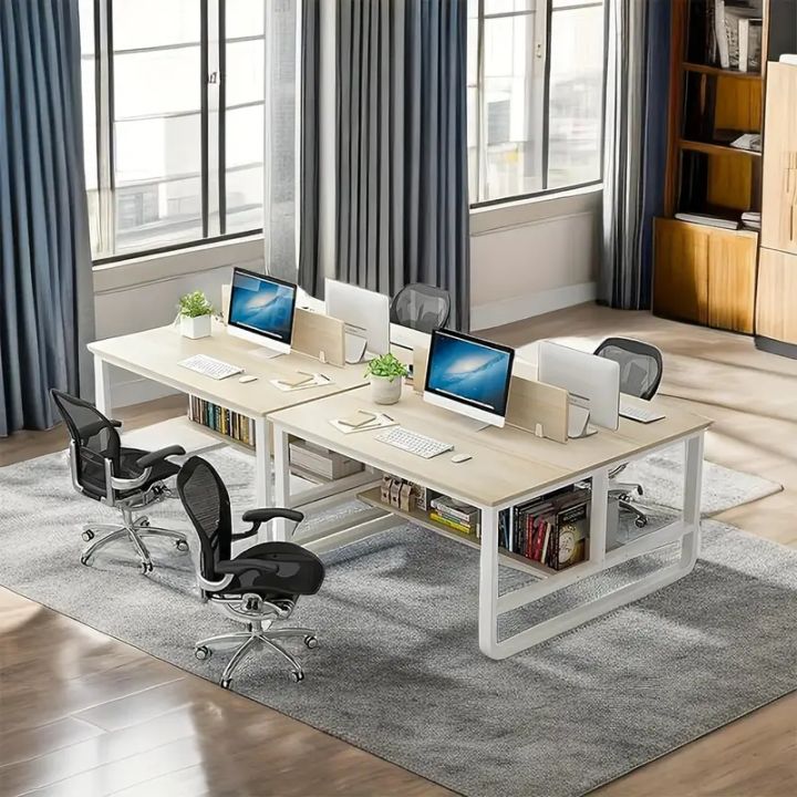 95" Computer Desk, Large Home Office Desk Wide Workstation Thicker ...