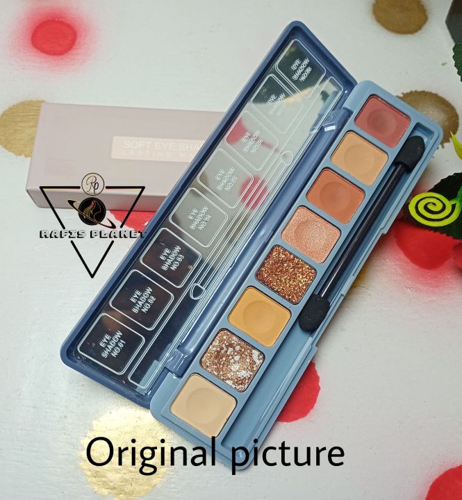 8 color Eyes shado box with mirror | Daraz.com.bd
