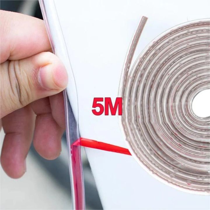 5M Transparent Car Door Edge PVC Scratch Protector Strips Car Anti ...