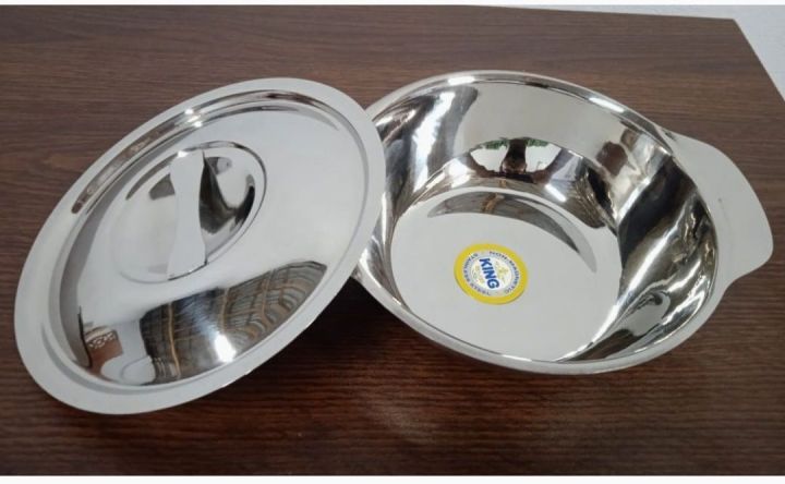 Stainless Steel Mini Bati/Haari With Lid - Single Piece Ideal For ...