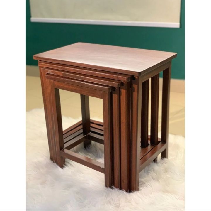 Nesting table with out brass . set of 4pieces | Daraz.pk