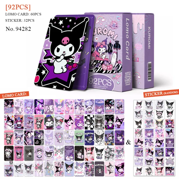92pcs Sanrio Kuromi Cards Kawaii Kuromi Collectible Card High ...