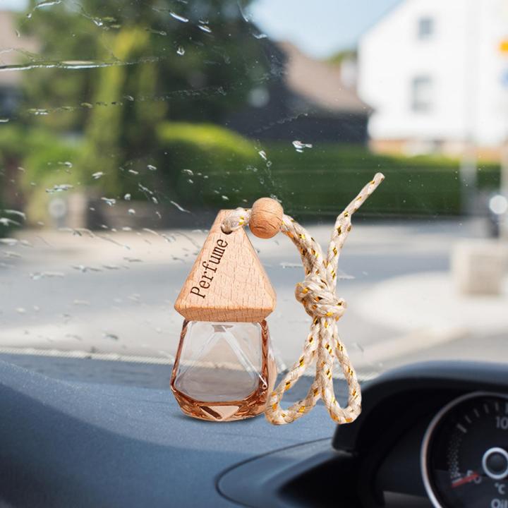 Car Hanging Perfume Pendant Bottle Empty Refillable Hanging Car Air ...
