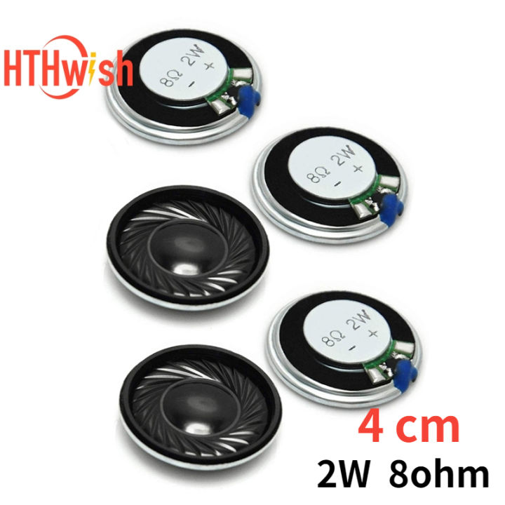 5PCS 2W 8 Ohm Diameter 40MM Speakers For Arduino 4CM Mini Ultra-thin ...