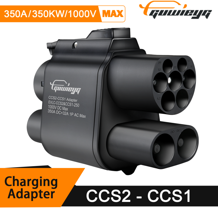 GUWIEYG CCS2 to CCS1 Adapter 500A 500kW From CCS2 to CCS1 DC+AC ...