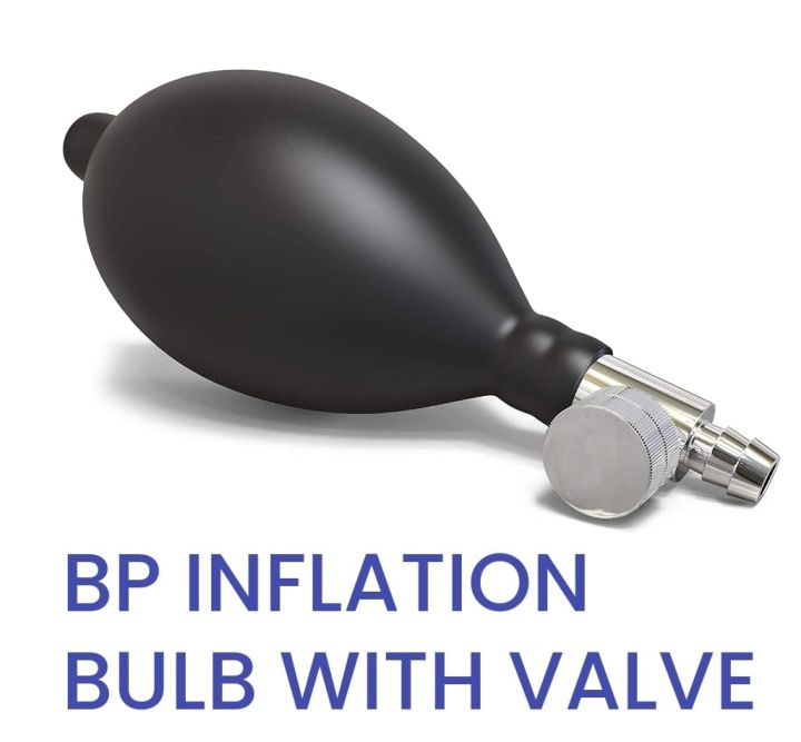 Softa care BP inflation bulb with valve for any type of manual mercury ...