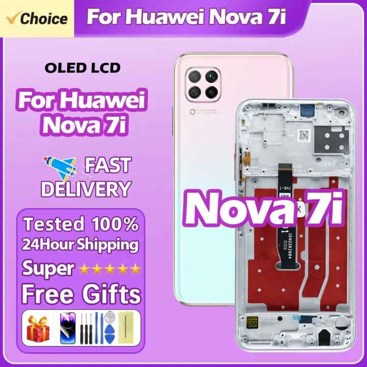 100% Tested 6.4'' Display Replacement With Frame For Huawei Nova 7i LCD ...